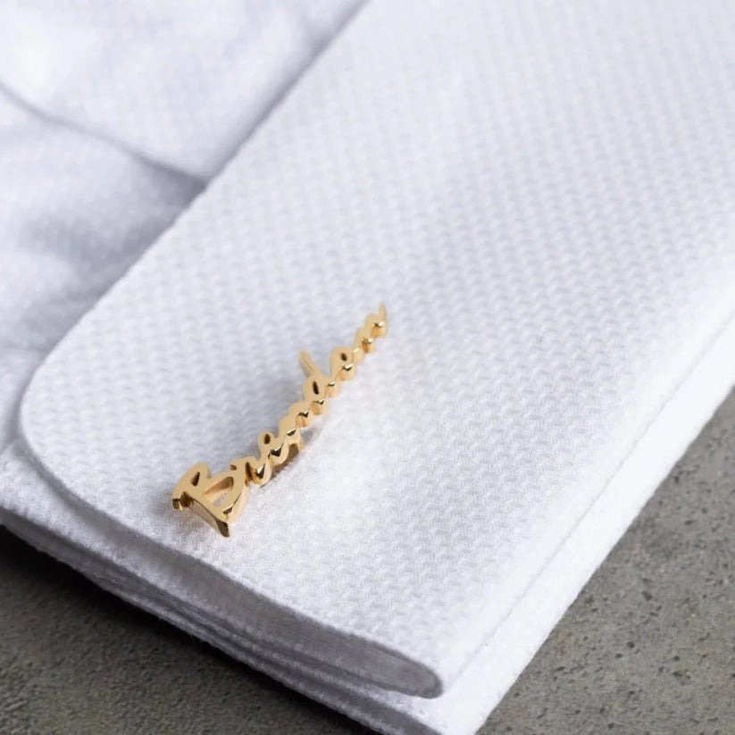 Personalized Signature Style Name Cufflinks – ShopMishkaJewels